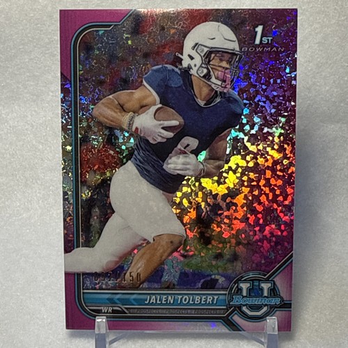 JALEN TOLBERT 2021-22 BOWMAN UNIVERSITY 1ST CHROME RC PINK DIAMOND /150 ...