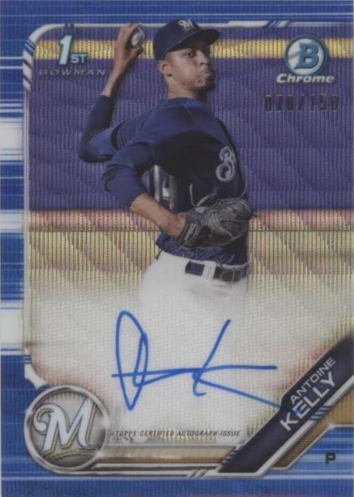 2019 Bowman Draft - Chrome Draft Pick Autographs Antoine Kelly #CDA-AK ...