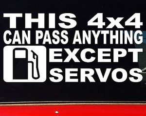 THIS 4x4 Funny Camping Offroad 4WD Ute Wagon Car Stickers 200mm | eBay