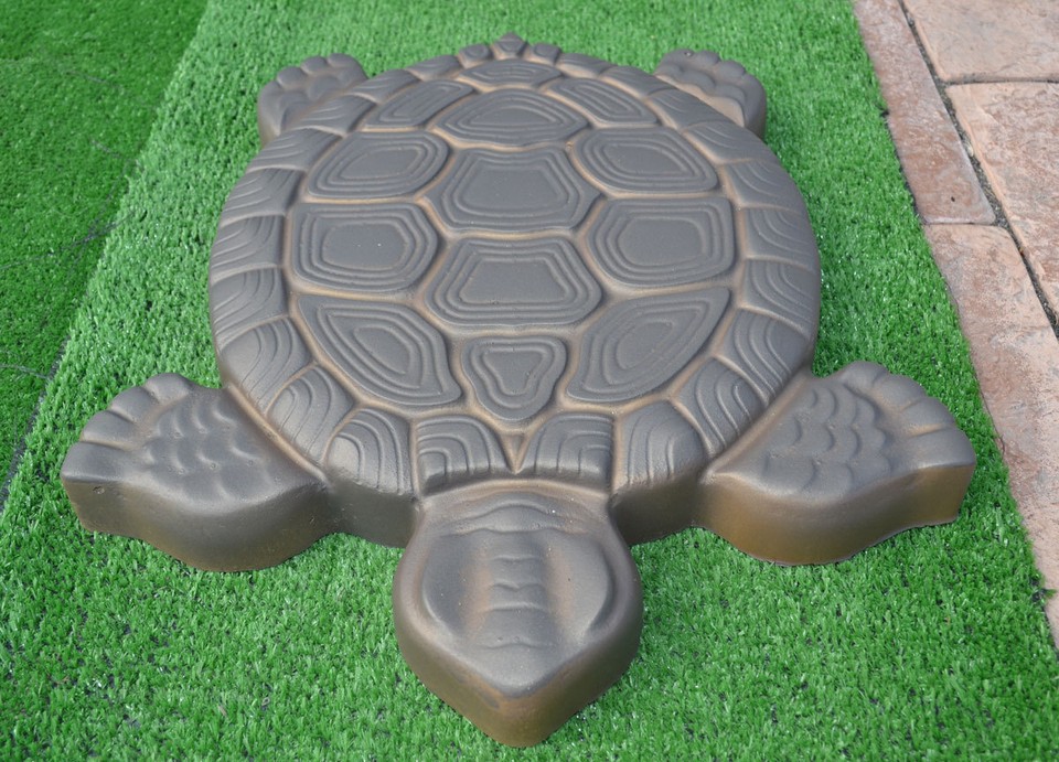 Concrete Mold Turtle Stepping Stone Cement Mould ABS Tortoise garden ...