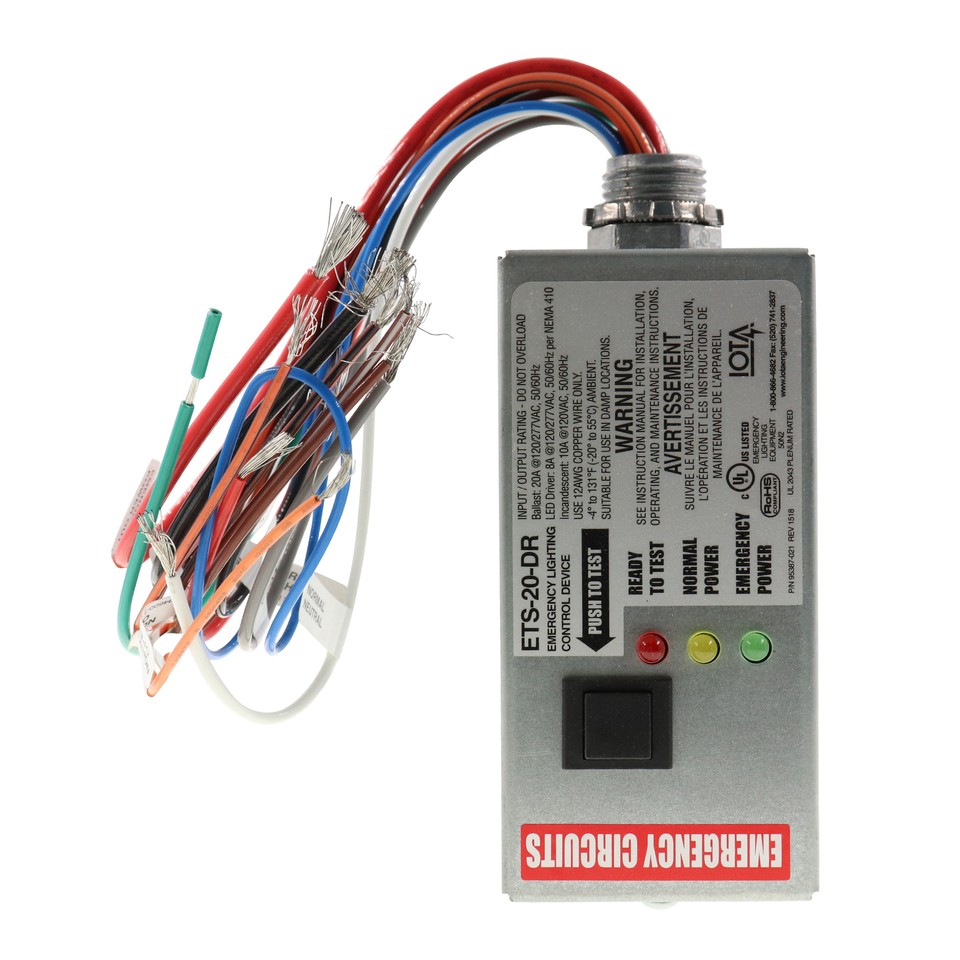 IOTA ETS-20-DR EMERGENCY LIGHTING CONTROL AUXILLIARY TRANSFER DEVICE ...