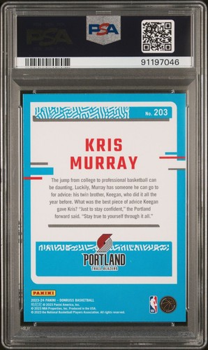 2023-24 Panini Donruss - Rated Rookie Kris Murray #203 (RC) for sale ...