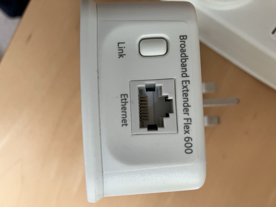 2 x BT Broadband Extender Flex 600 wired AV600 Powerline Adapters | eBay UK