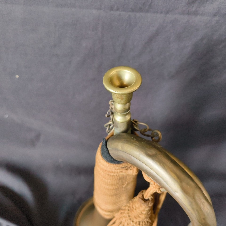 Original WW2 II Japanese Imperial Military Brass Bugle Trumpet Japan ...