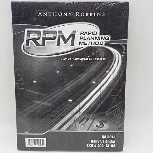 Anthony Tony Robbins Rapid Planning Method RPM Refill Sheets Life ...