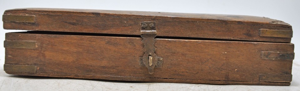 Antique Wooden Pencil Stationary Box Original Old Hand Crafted | eBay
