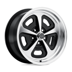 (1) 15" American Racing VN501 500 Mono Cast Black Machined Wheel 15x7 ...