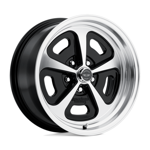 (1) 15" American Racing VN501 500 Mono Cast Black Machined Wheel 15x7 ...