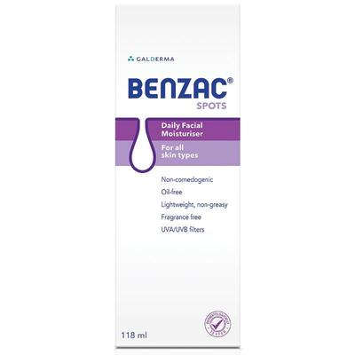 Benzac™ Daily Facial Moisturiser Moisturizer Oil Free Help Control Acne ...