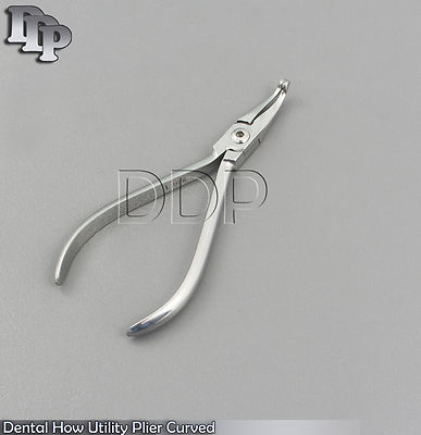 How Plier Curved 14cm Angled Utility Pliers Dental Ortho | eBay