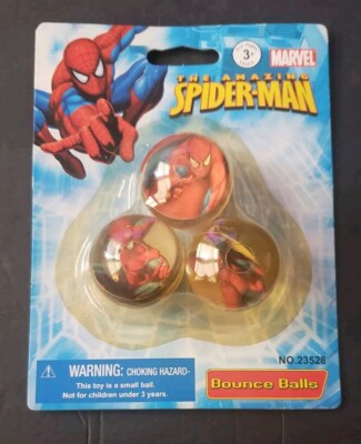 Marvel The Amazing Spider-Man Bounce Balls Super-Ball Approx 1.5" Diam ...