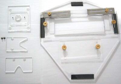 Saddle Slot Routing Jig with 3 sliding adapters for slotting guitar ...