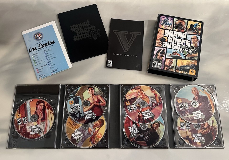 Grand Theft Auto V, Rockstar Games, 7 Disc Set, PC 710425414534| eBay