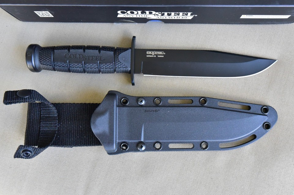 Cold Steel Leatherneck SF Fixed Blade Knife 6.75" Clip Point D2 Black ...