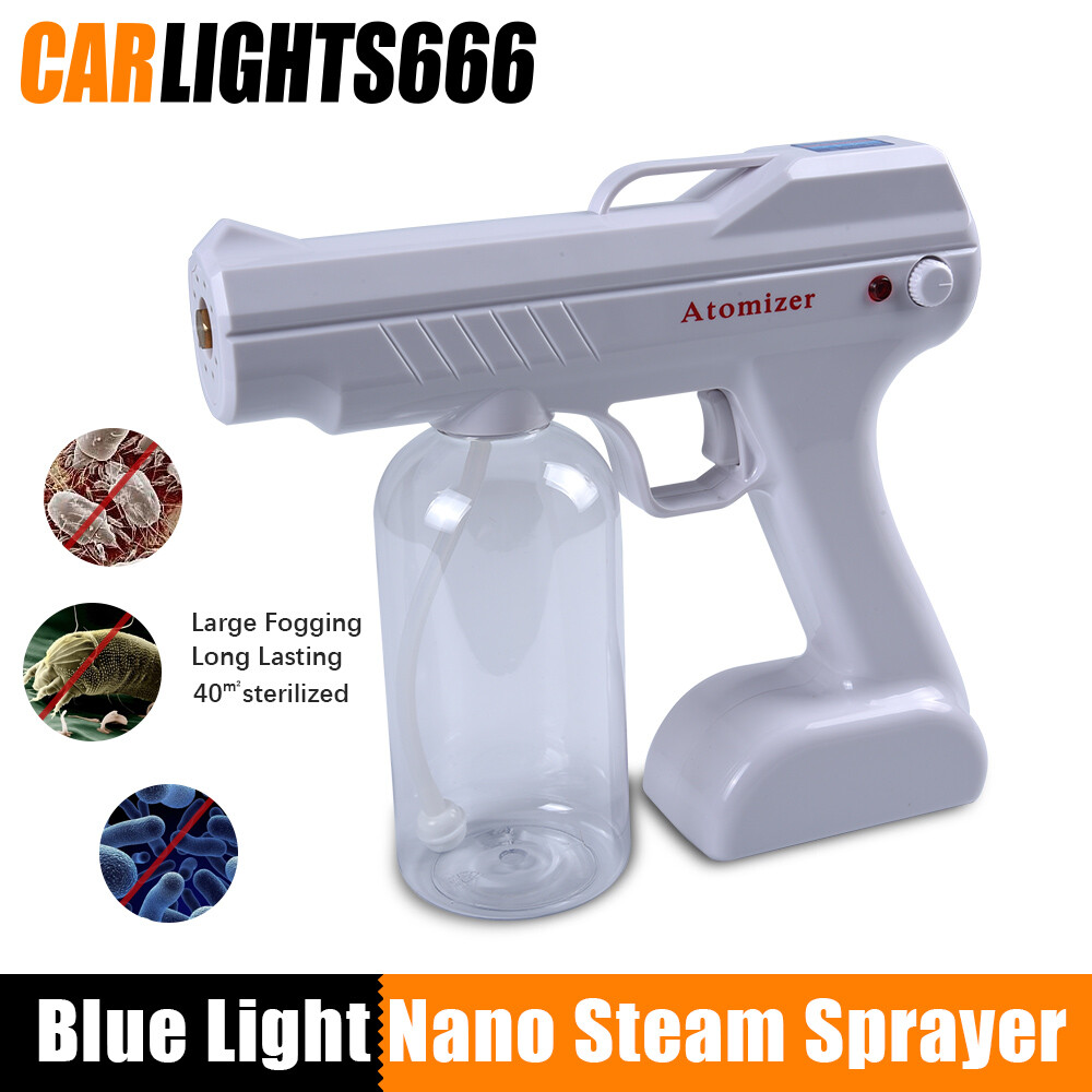 Blue Light Nano Steam Sprayer Fogging Home Office Car Disinfection ...