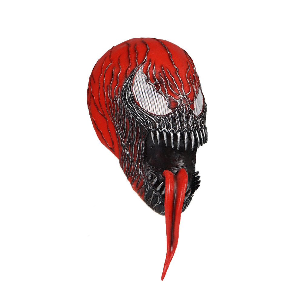 Venom 2 Red Carnage Massacre Mask Cosplay Edward Brock Superhero Full ...