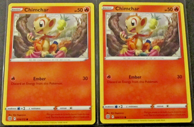 2 POKEMON CARDS TCG/CHIMCHAR/024/172/COMMON/2022/COLLECTIBLE | eBay