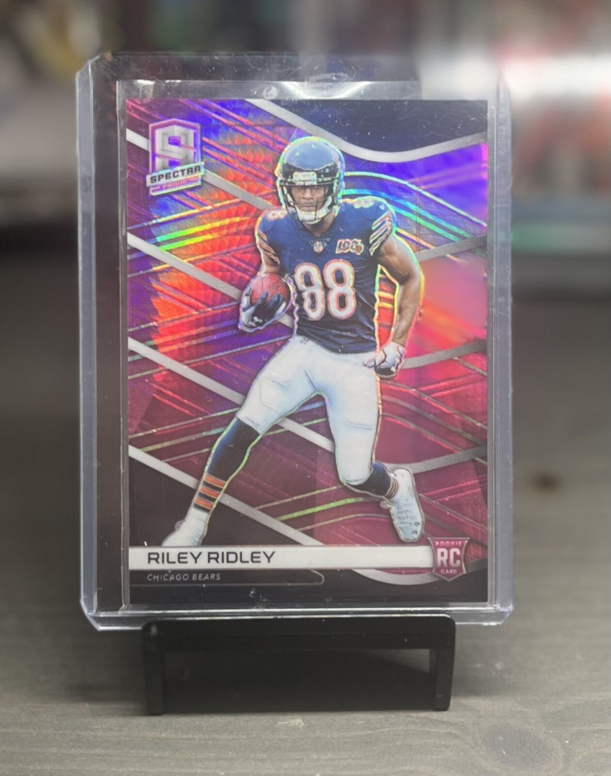 2019 Panini Spectra - Rookies Neon Pink Prizm #195 Riley Ridley /25 (RC ...