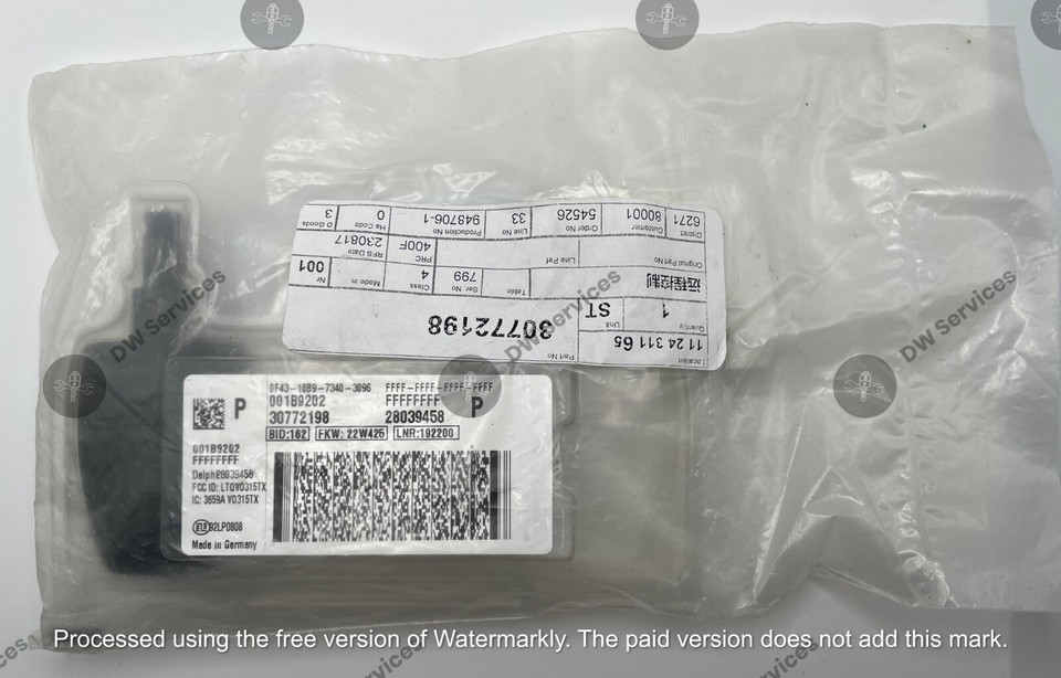 NEW! Genuine VOLVO keyless entry Key FOBIK LTQV0315TX C70 C30 S40 V50 ...