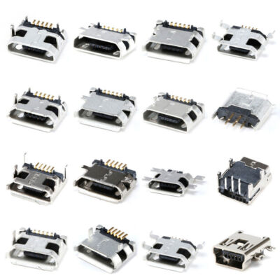 Mini Micro USB Type-B 5P Female Sockets DIP/SMT/SMD 5 Pin Jack ...