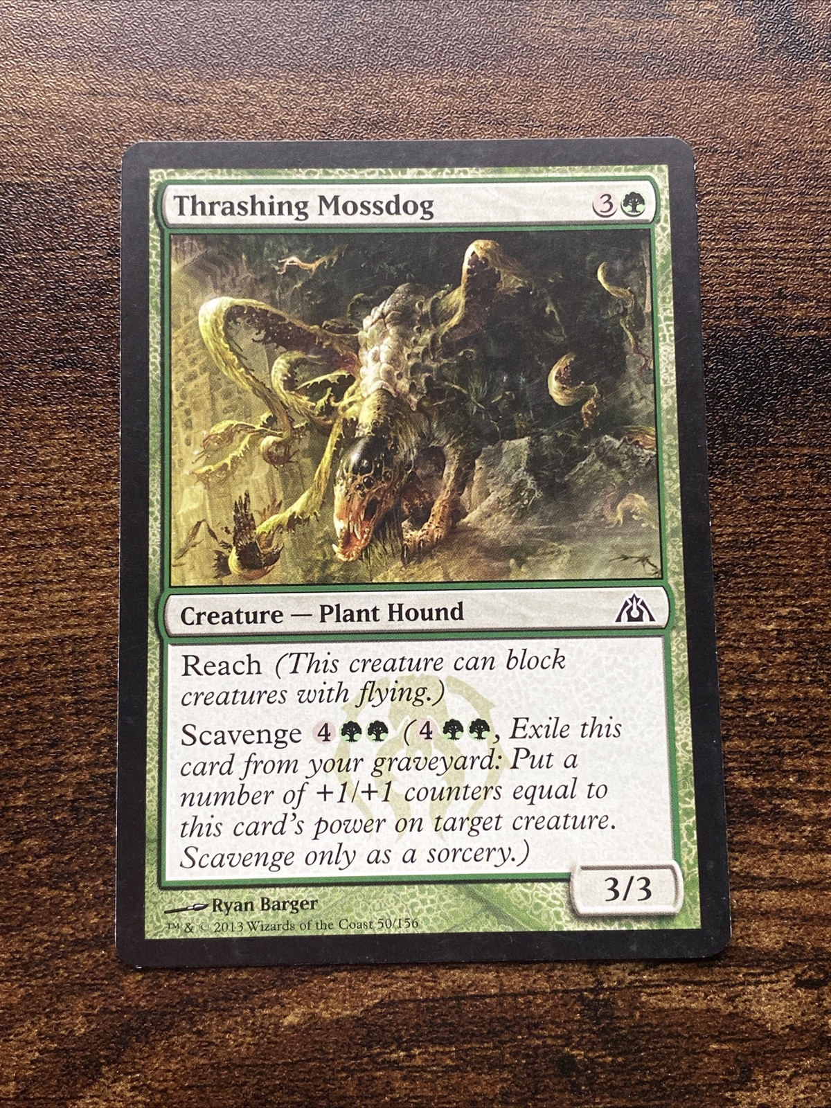 Thrashing Mossdog 50/156 Dragon's Maze MTG Magic The Gathering D5525 ...