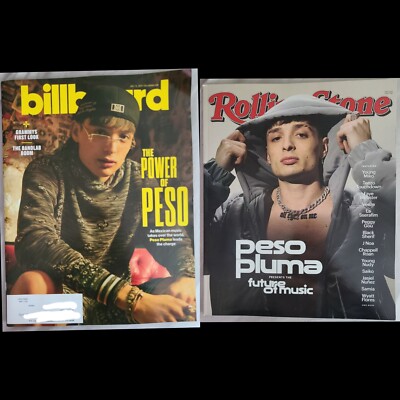 Rolling Stone Magazine & Billboard Magazine - Peso Pluma | eBay