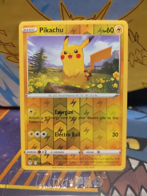 Reverse Holo Pikachu 049/203 Evolving Skies 2021 Pokemon Card TCG Cool ...