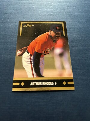 1991 Gold Leaf Baseball Arthur Rhodes Rookie Card #BC6 Set Break NM-MT ...