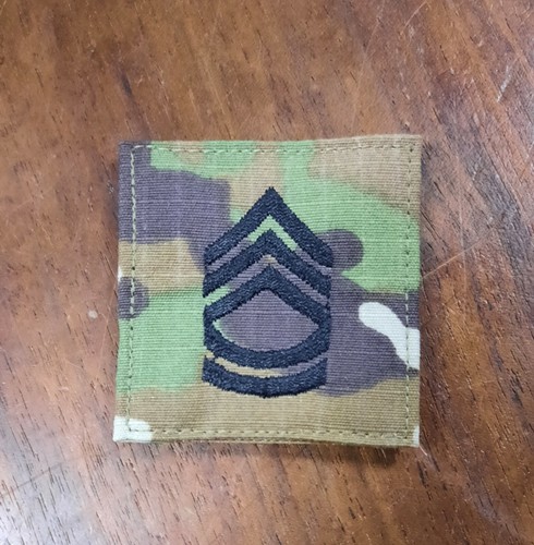 US Army OCP Rank E-7 Sergeant First Class SFC w Hook Back Uniform Ready ...