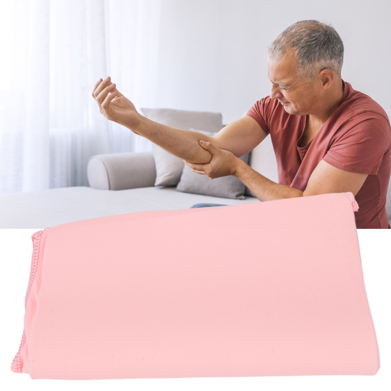 (Pink)Elbow Ice Pack Elbow Ice Pack Wrap Sleeve Quick To Use Cold ...