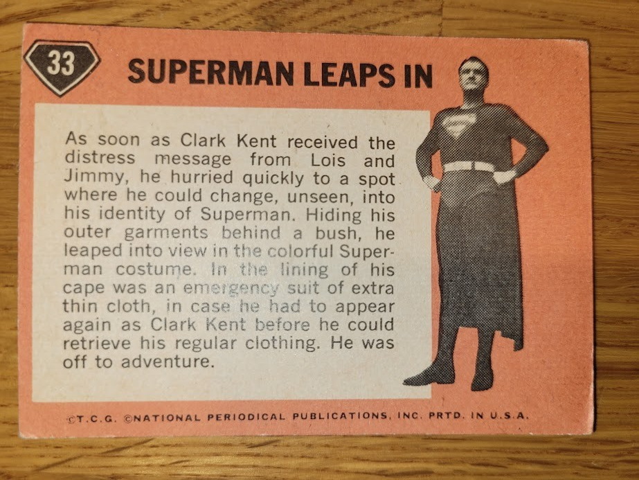 1966 Vintage Topps Superman # 33 Superman Leaps in VG-EX FAST FREE ...