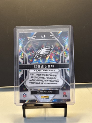 Cooper DeJean 2024 Panini Prizm #6 Prismatic Green RC Rookie Card ...