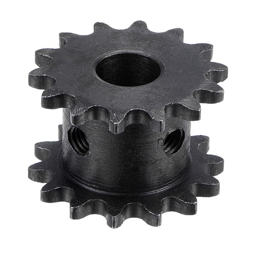 14 Tooth Sprocket, Double Strand 1/4" Pitch 10mm Bore Carbon Steel | eBay