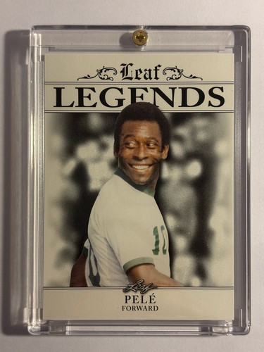 "RARE" MESSI * RONALDO * PELE * 2022-23 LEAF LEGENDS LOT (3) SOCCER ...