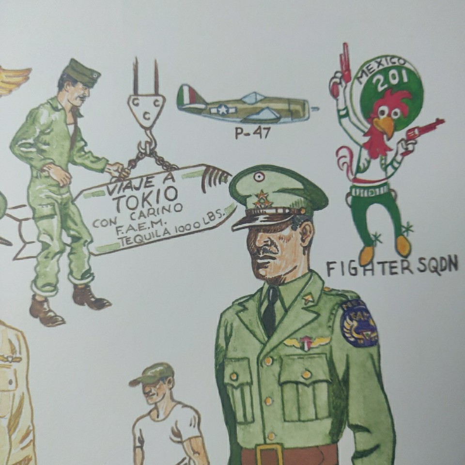 Plate 731 Military Uniforms in America Mexican 201st Fighter Squadron ...