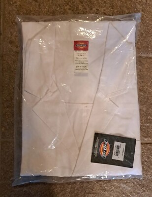 Dickies 40" Unisex Lab Coat 83403 DWHZ White Small | eBay