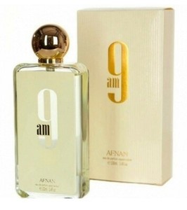 AFNAN 9 AM EAU DE PARFUM SPRAY UNISEX 3.4 Oz / 100 ml BRAND NEW IN BOX ...