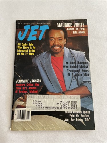 1985 November 11 JET Magazine, Maurice White, Jermaine Jackson (MH37) 2 ...