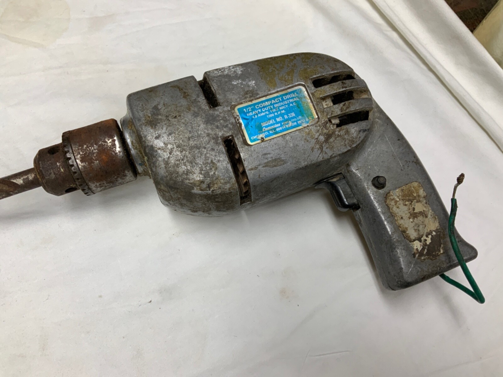 VINTAGE CUMMINS 1/2 INCH INDUSTRIAL ELECTRIC DRILL | eBay