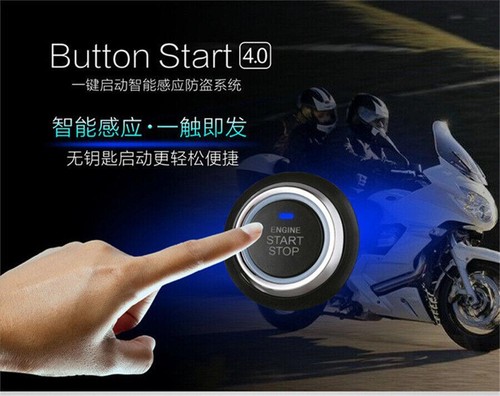 Motorcycle Smart Keyless Entry Engine Ignition Start Security Alarm ...