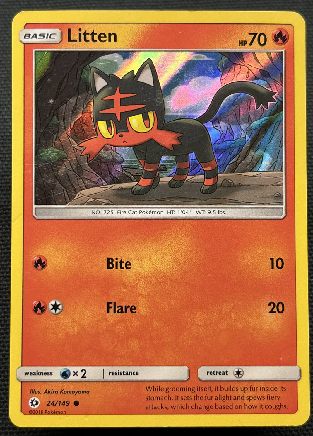 Pokemon Litten 24/149 Common Reverse Holo MP | eBay