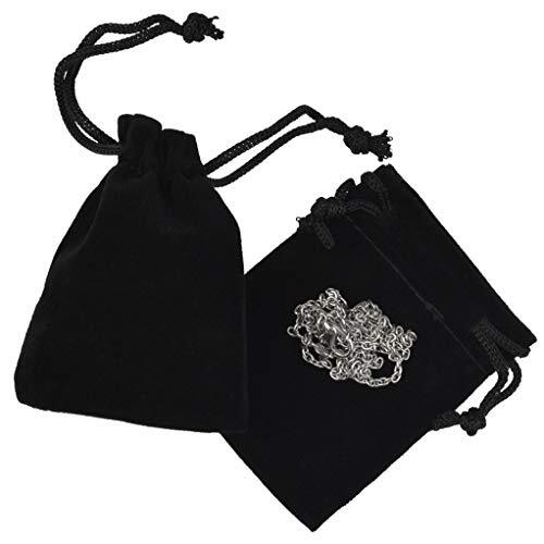 100 Pcs Velvet Double Drawstring Cloth Bag Pouches for Small Jewelry ...
