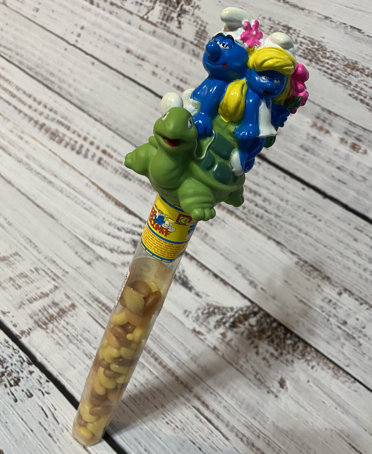 90s SMURF Jelly Beans Candy Bean Tube Vintage Smurfs Advertising RARE ...