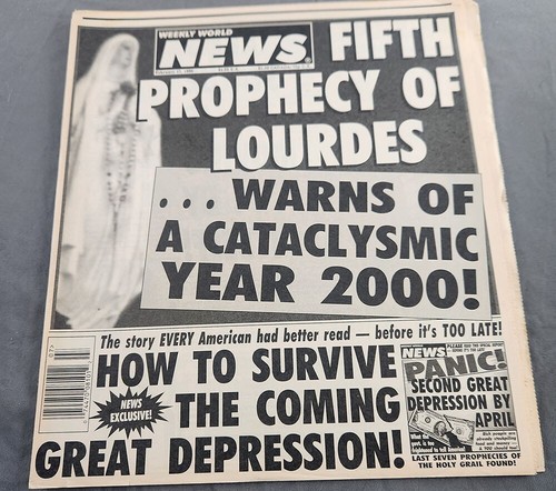 Weekly World News February 17 1998 Prophecies Y2K Apocalypse Satire ...