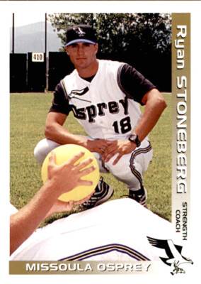 2000 Missoula Osprey Grandstand #25 Ryan Stoneberg Lacey Washington WA ...