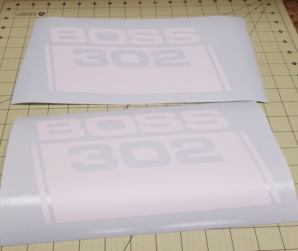 Boss 302 Mustang large 5" x 10" diecut decal..Outdoor Vinyl..Free ...