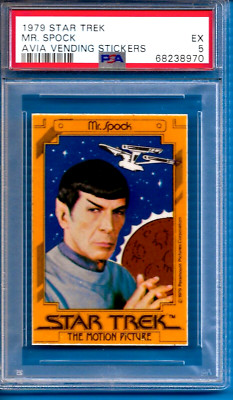 1979 Star Trek Avia Vending Stickers - Mr. Spock Psa 5 (Pop 1 - 0 ...