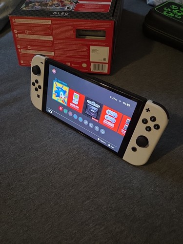 Nintendo Switch OLED White Console Bundle NO MARIO KART | eBay