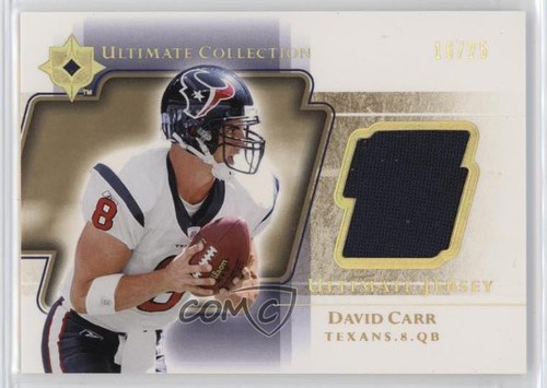2004 Upper Deck Ultimate Collection Jerseys Gold /25 David Carr #UGJ-DA ...