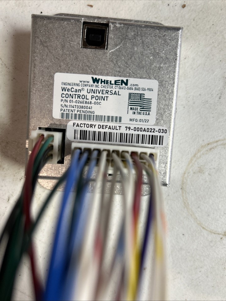 Whelen Universal Control Point Module Kit 01-046E868-01 C For WeCan ...
